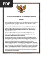 Teks Uud 1945 Untuk Upacara - PDF Print | PDF