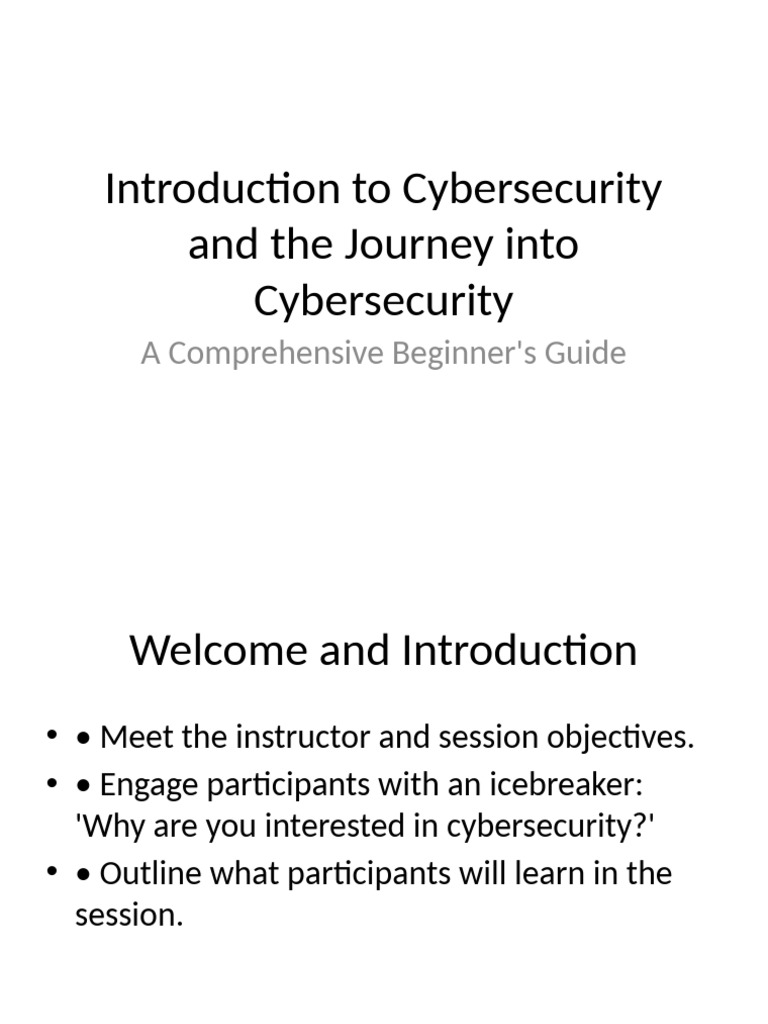 Beginner's Guide to Cybersecurity Basics | PDF