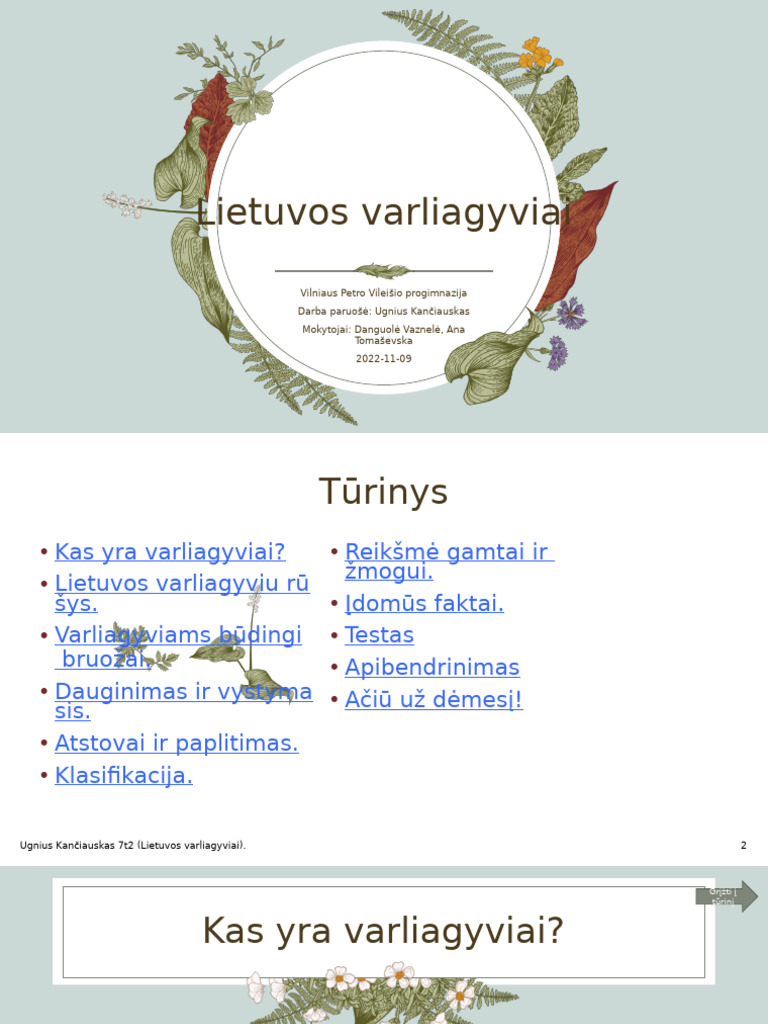 Lietuvos Varliagyviai | PDF