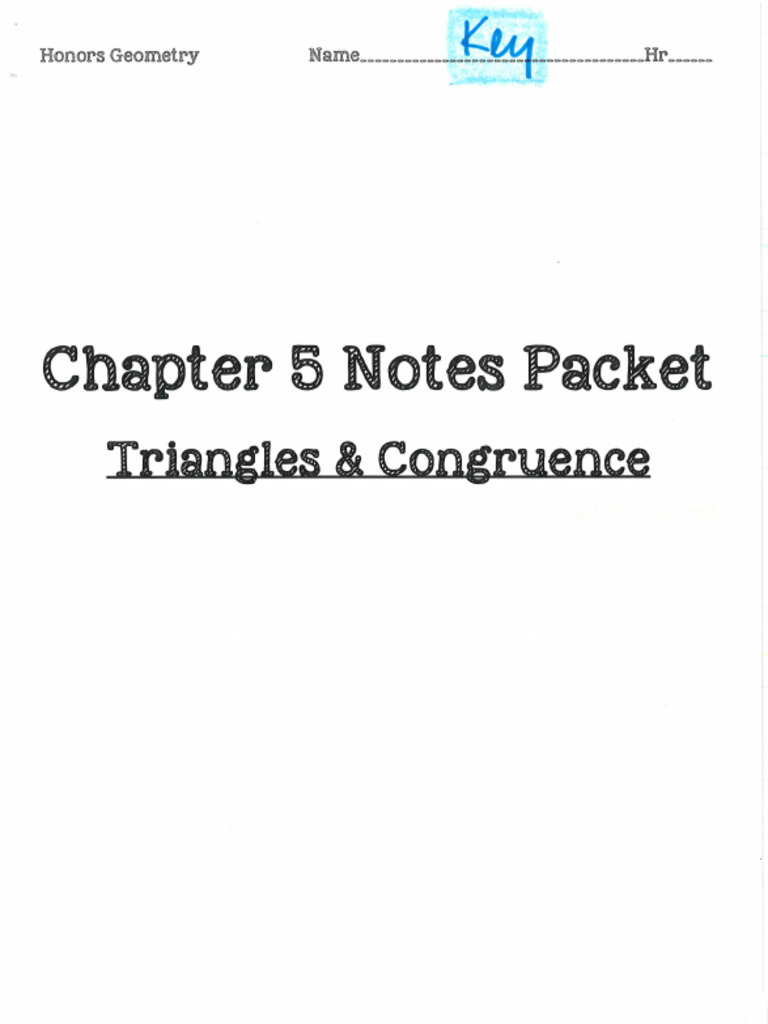 Notes PKT Ch.5 Key (24-25) | PDF