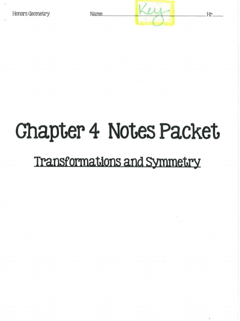 NOTES PKT Ch.4 KEY (24-25) | PDF