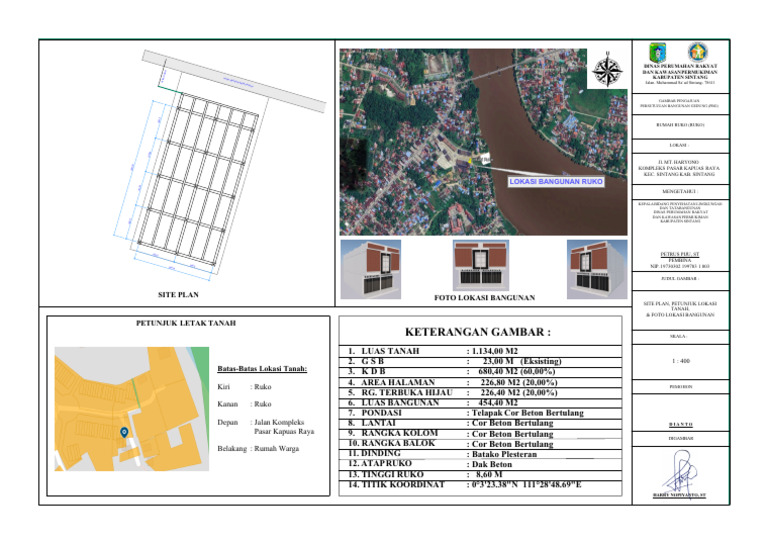 01 Biliard Pasar Kapuas Raya - Layout | PDF