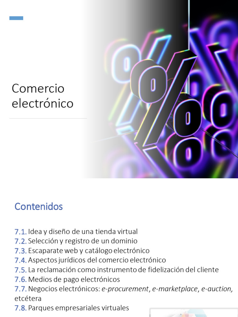 UT07 - Comercio Electrónico | PDF | Las compras en línea | Comercio electrónico