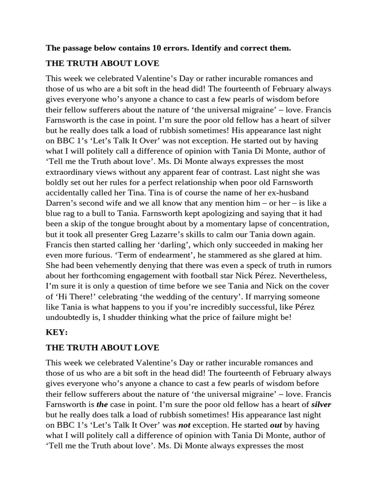 The Passage Below Contains 10 Errors | PDF | Mystery, Thriller & Crime Fiction