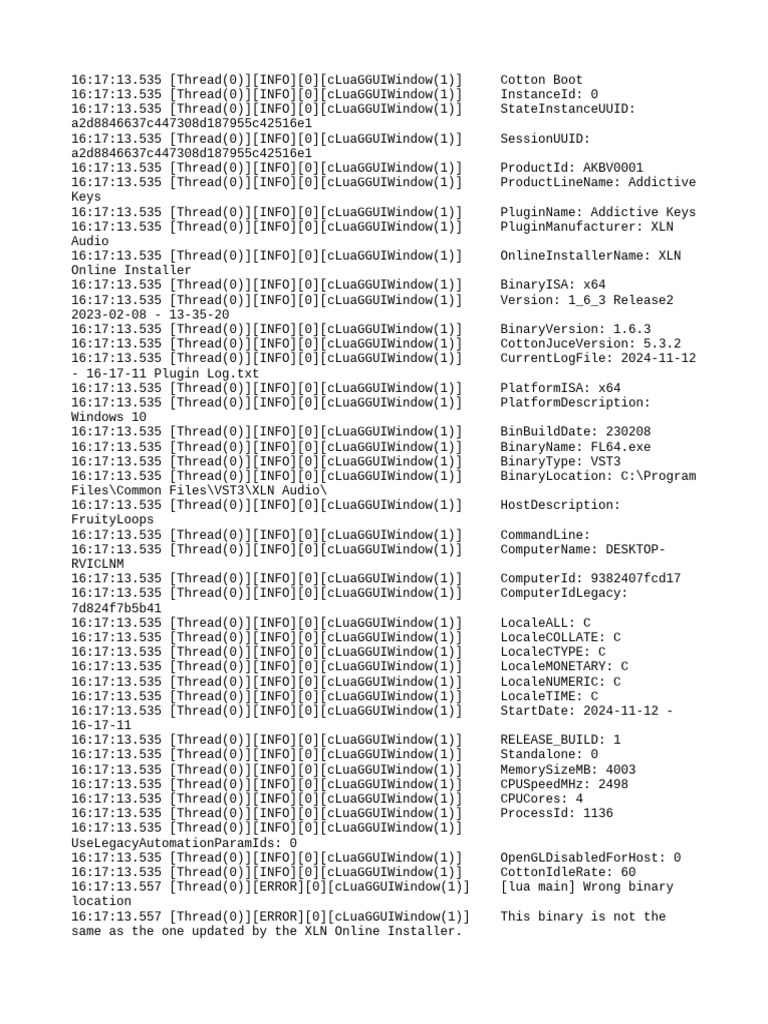 2024-11-12 - 16-17-11 Plugin Log | PDF | Software Engineering | Microsoft Software