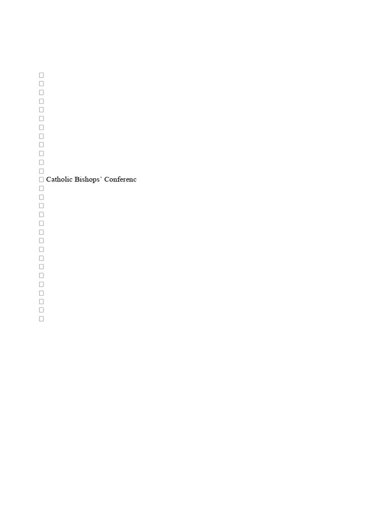 List of Global Churches and Denominations | PDF