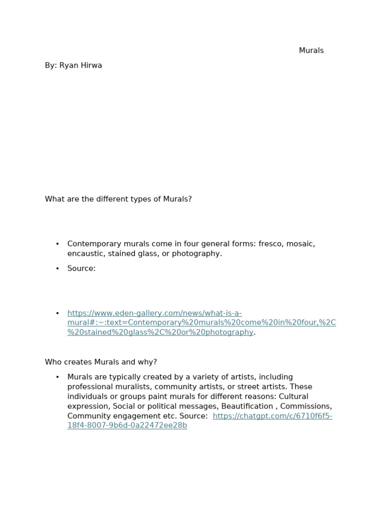 Murals | PDF