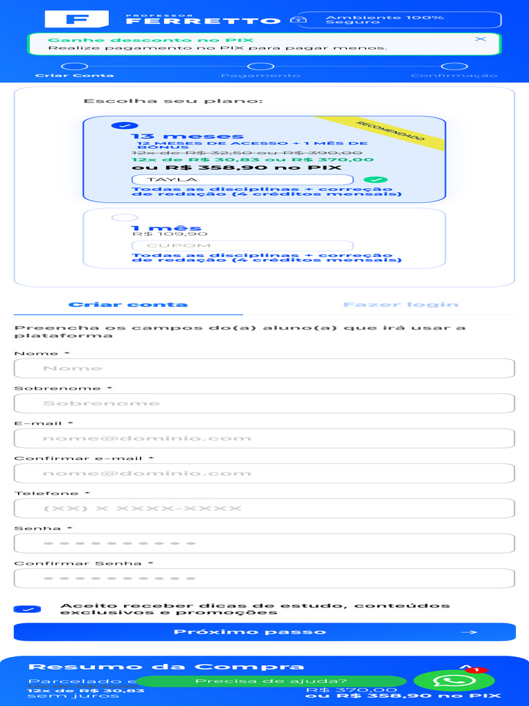 Professor Ferretto - Assinar | PDF