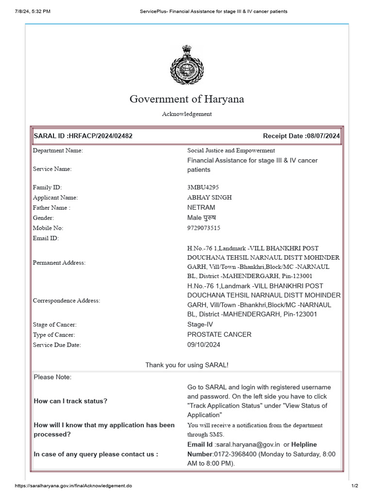 ServicePlus - Financial Assistance For Stage III & IV Cancer Patients ...
