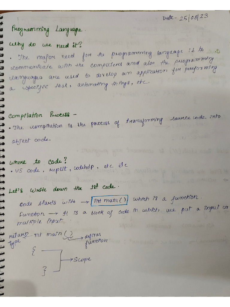 25 Aug Notes - of - 2nd - Class | PDF