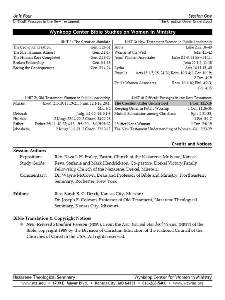 WynkoopCenter - Difficult Passages in The NT 1-5 | PDF | Paul The Apostle | Jesus