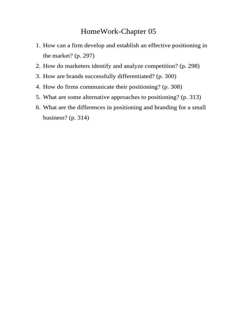 HomeWork Chapter05 | PDF