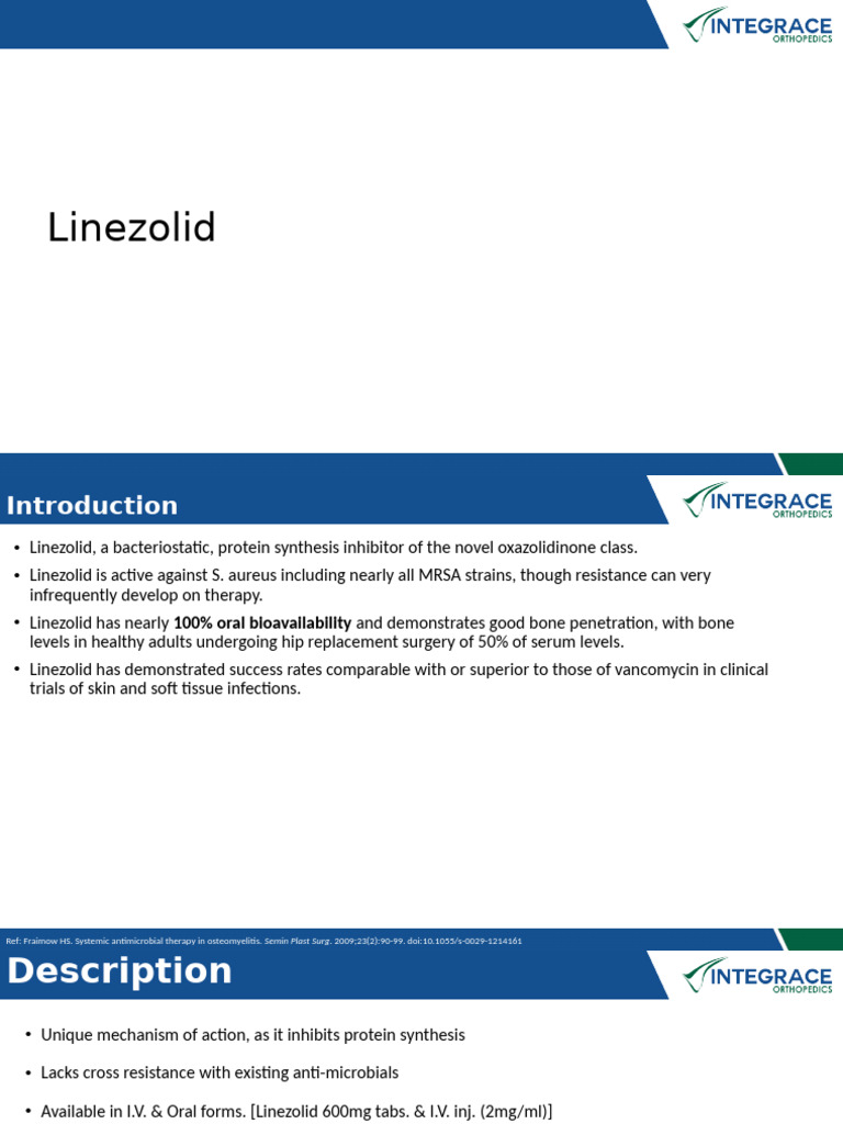 Linezolid: Uses, Mechanism, and Efficacy | PDF | Medical Specialties ...