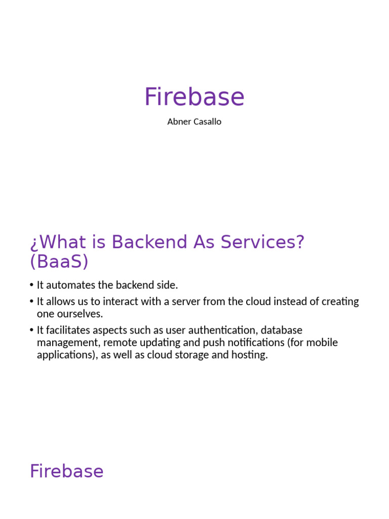 Firebase | PDF