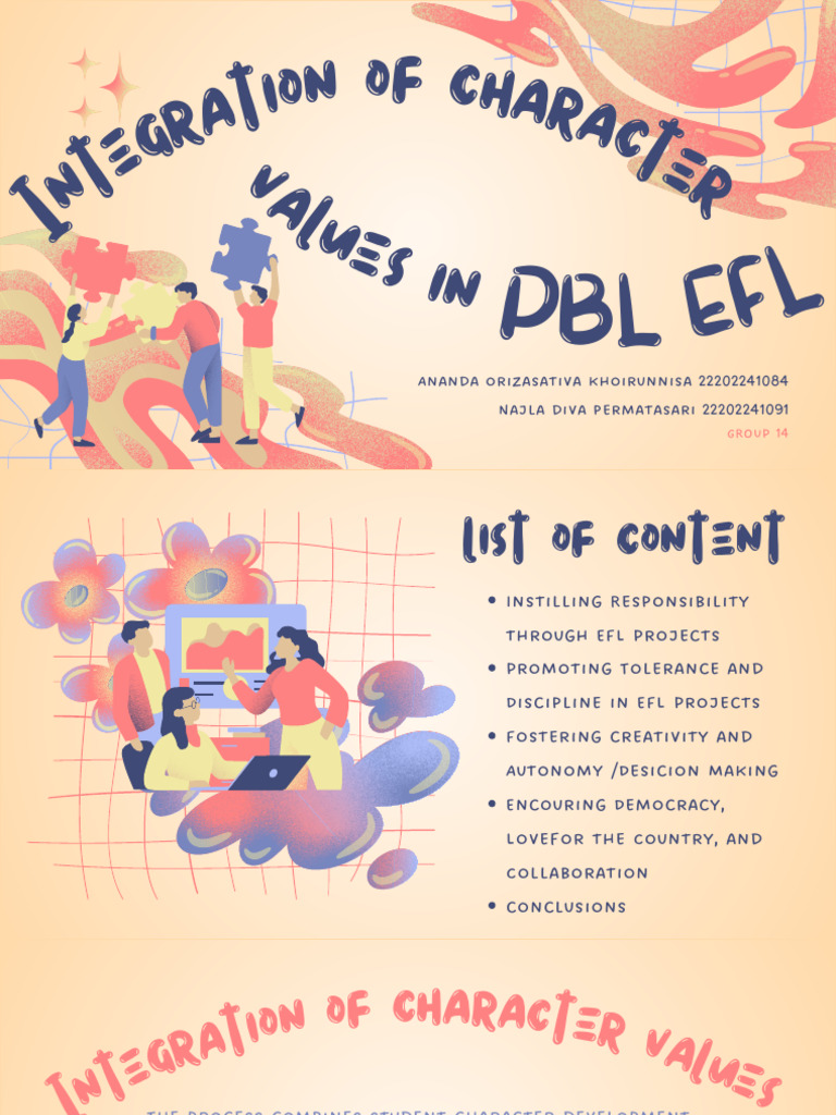 GROUP 14 - Integration of Character Values in PBL EFL | PDF | Critical ...