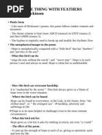 Full Poem Hope Is The Thing With Feathers | PDF