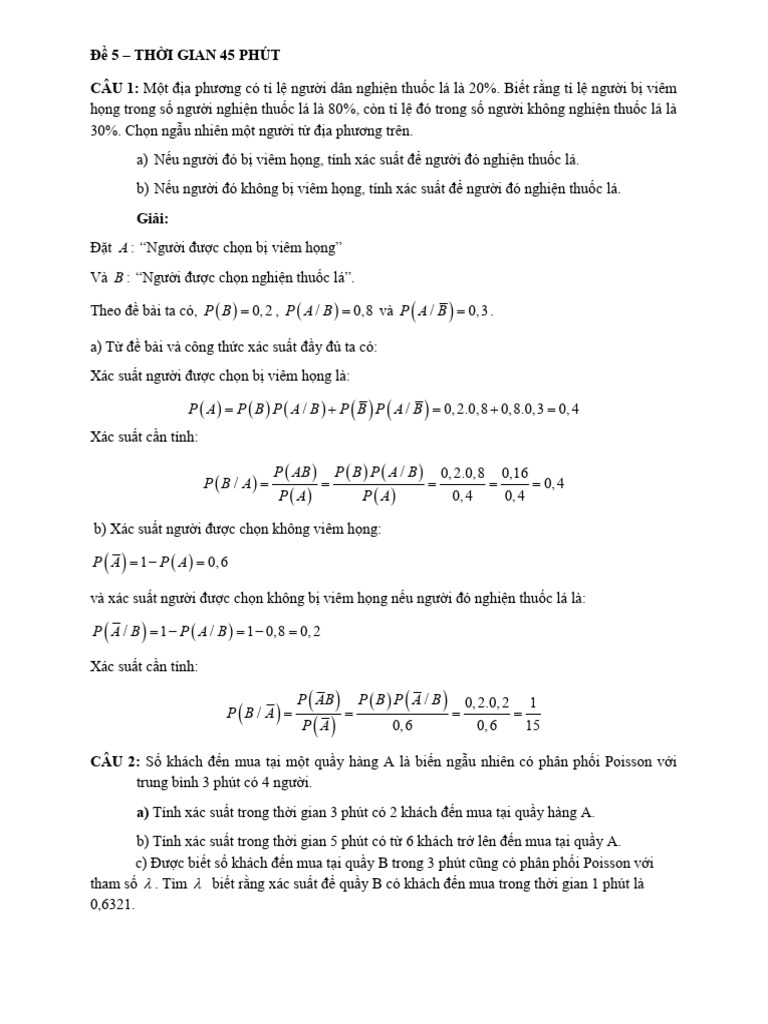 Dap An De5 KTXS | PDF