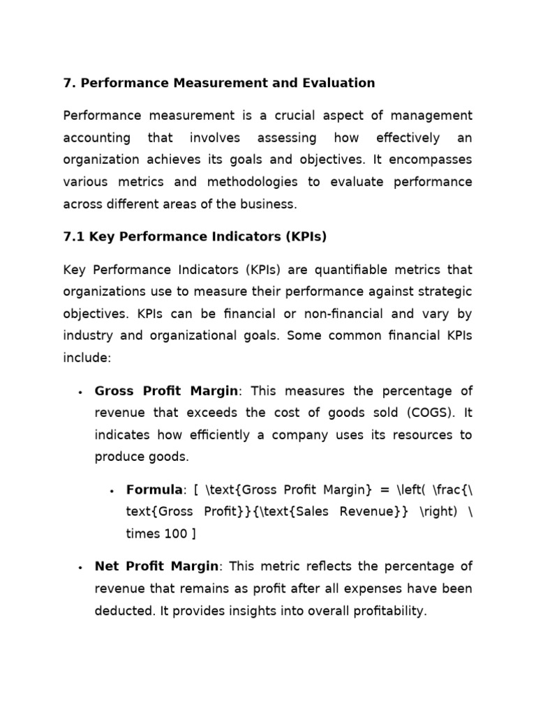 Performance Measurement and Evaluation | PDF | Performance Indicator ...