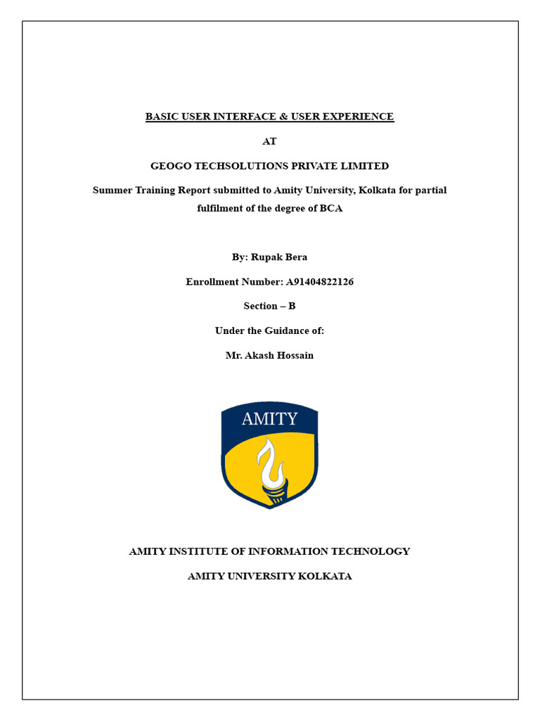 SInternship NTCC | PDF | Usability | Mobile App