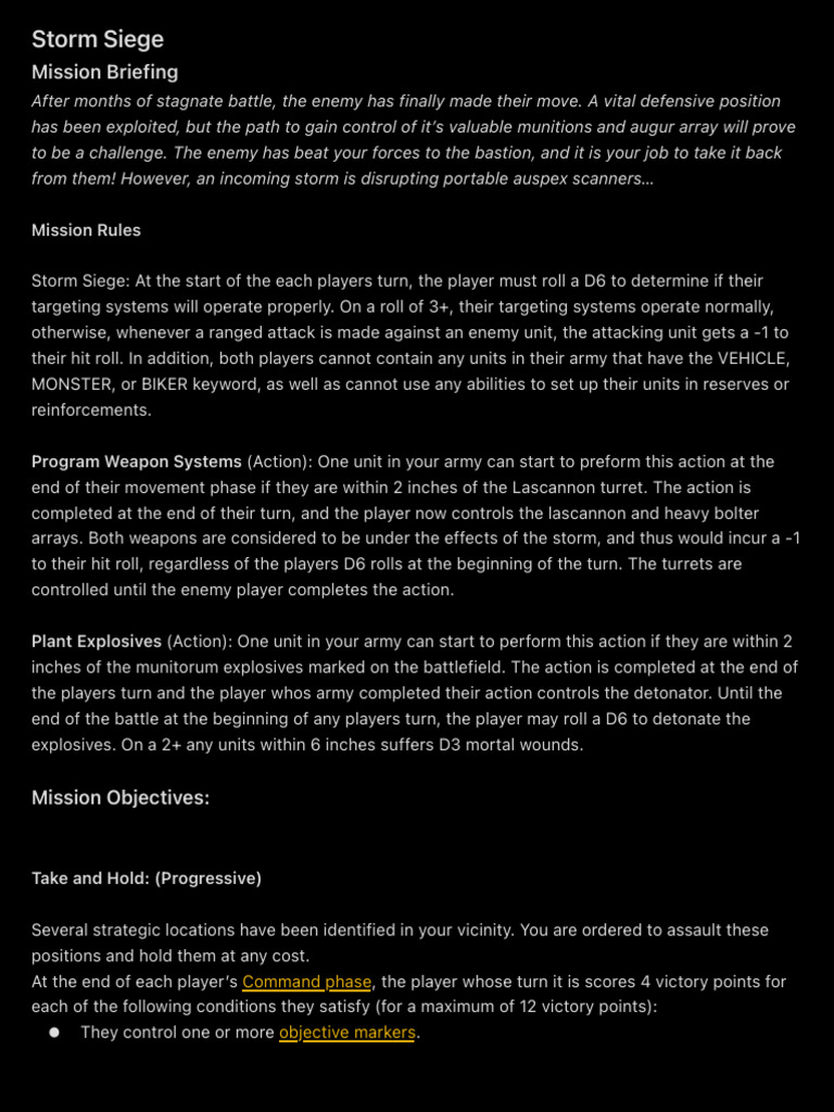 Storm Siege | PDF | Battles | Military Science