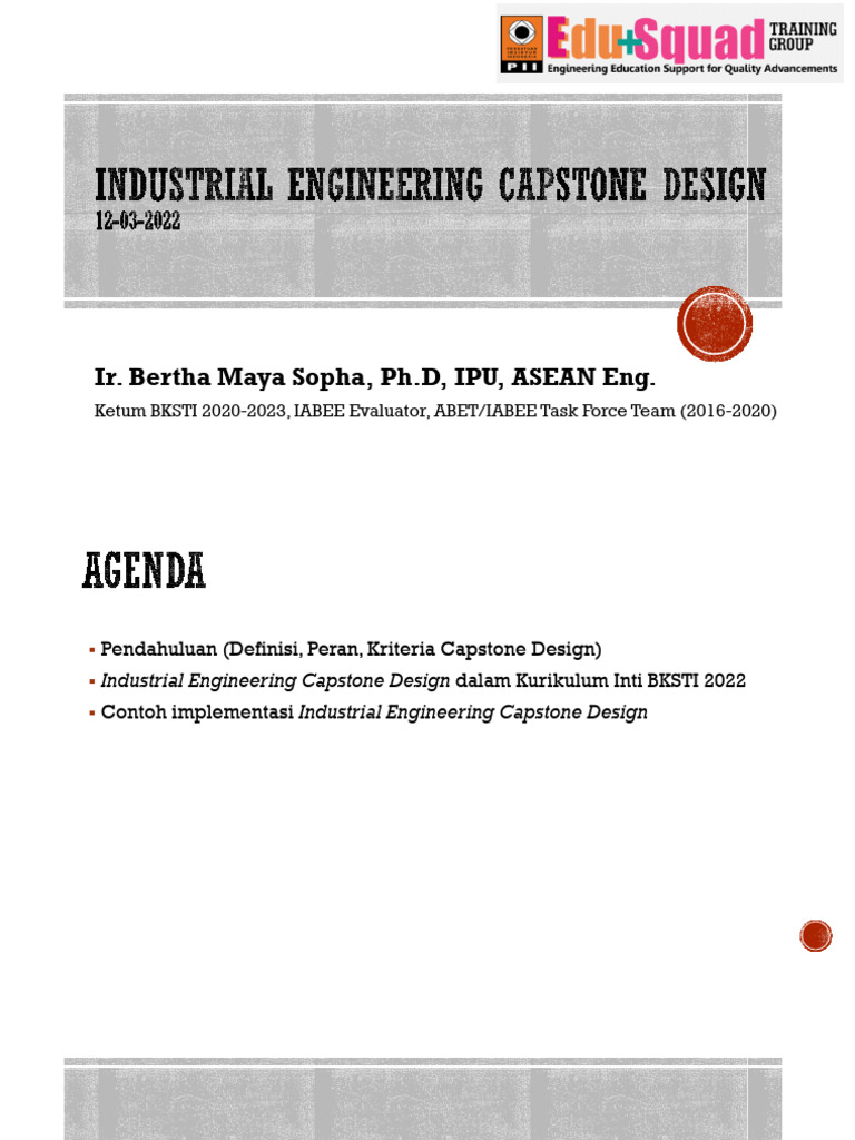 Capstone Design Teknik Industri | PDF