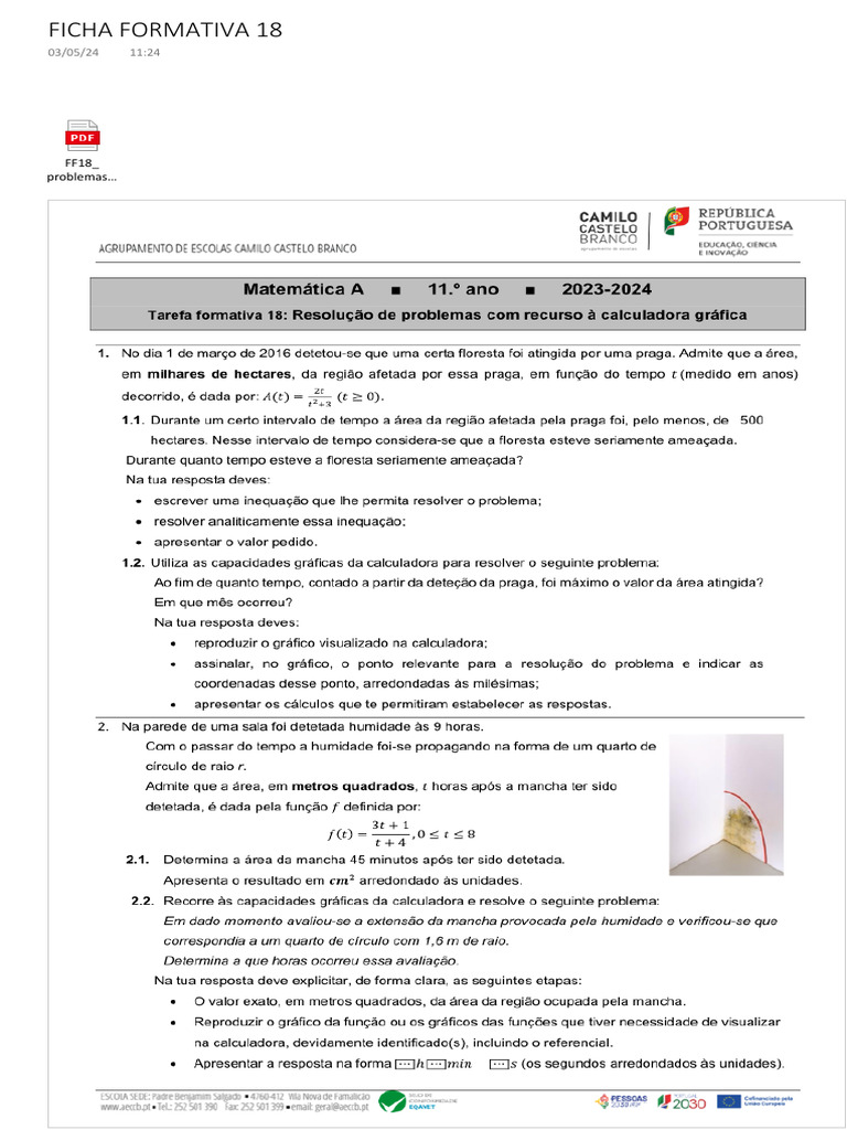 Ficha Formativa 18 | PDF