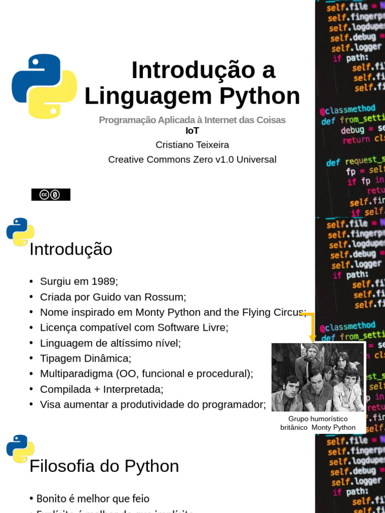 Introdução Ao Python 2021 | PDF | Python (linguagem de programação ...