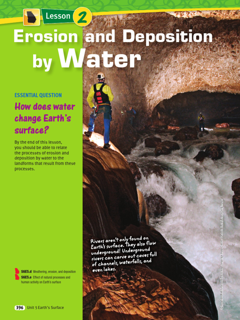 Erosion and Deposition by Water | PDF | Erosion | Stream