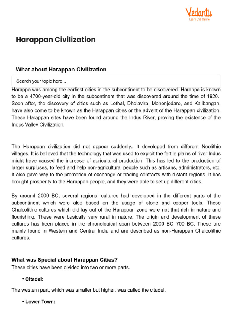 Harappan Civilization | PDF