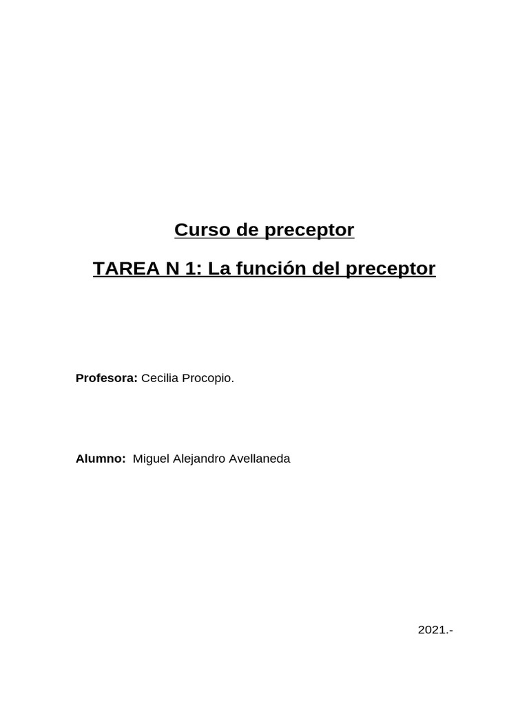 La Funcion Del Preceptor | PDF | Institución | Escuelas