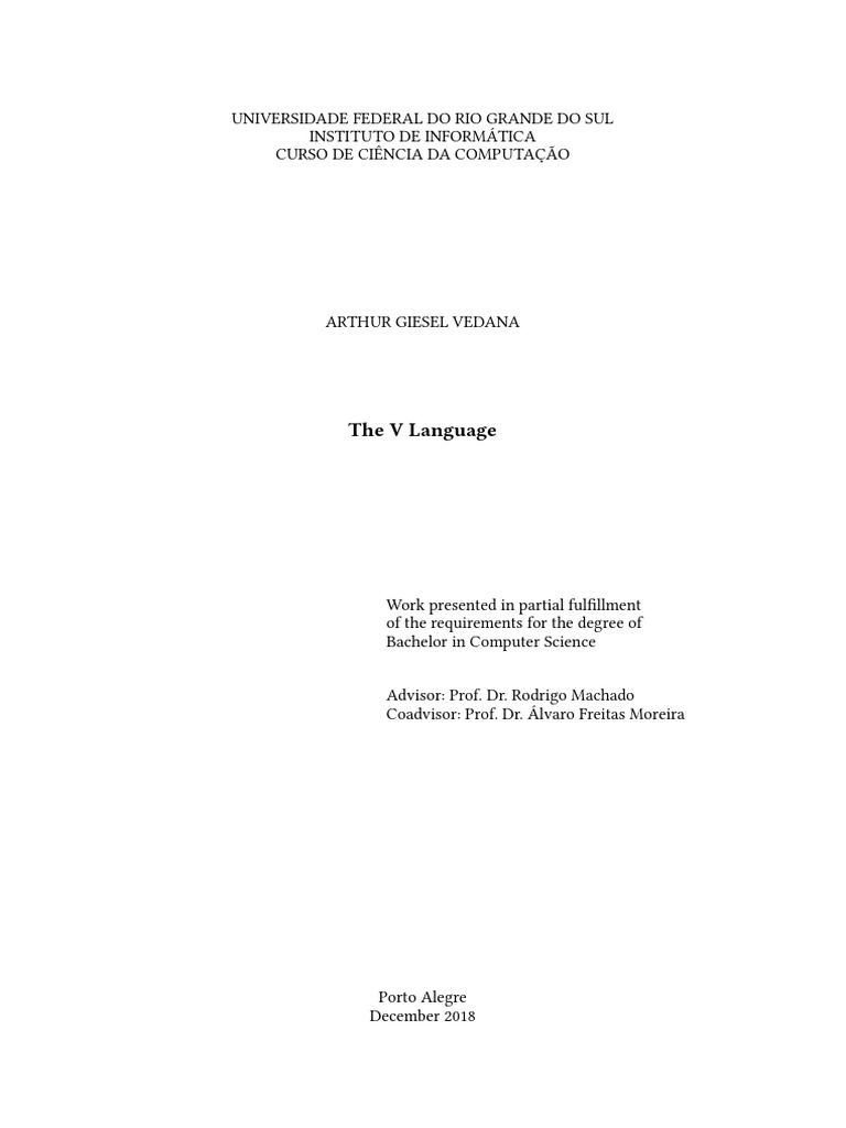 Lenguaje V | PDF | Functional Programming | Programming Language