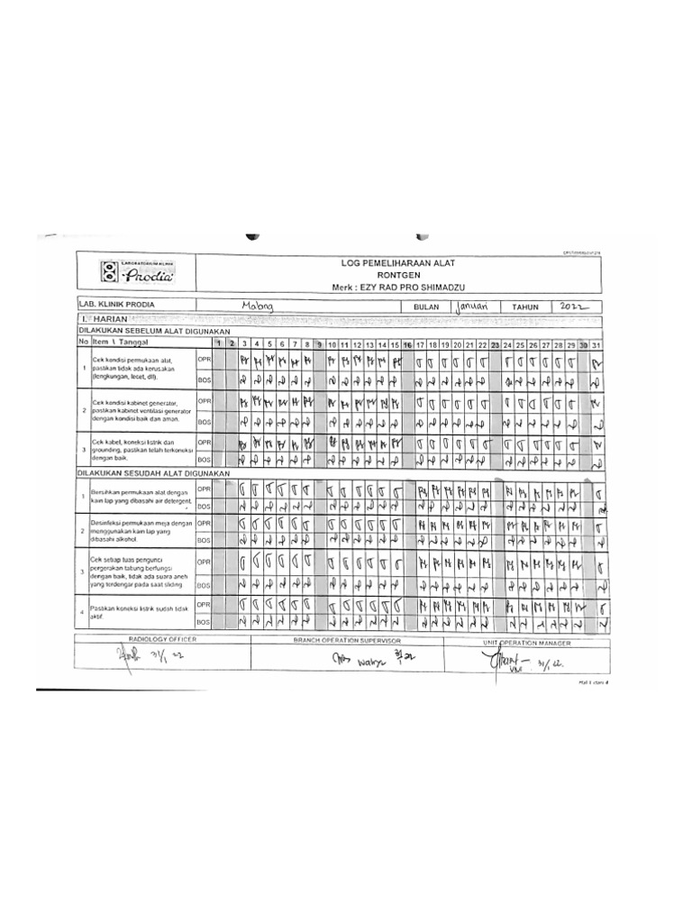 Log Alat Rad Pro Shim | PDF