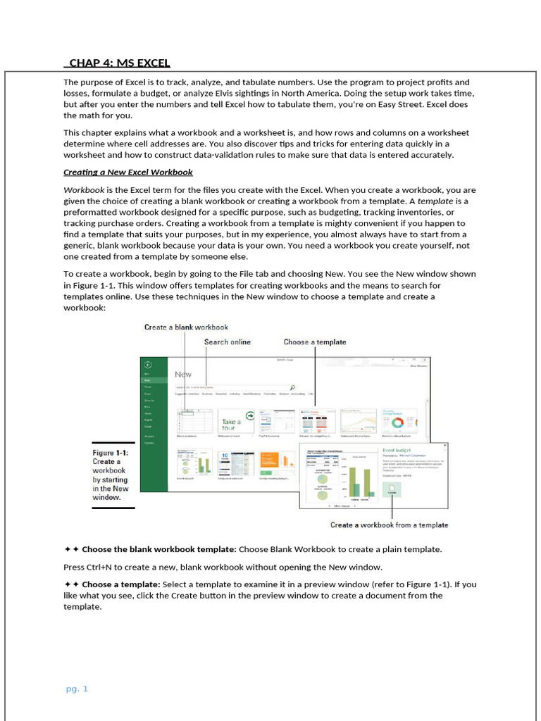 Chap 4 Excel All Ribbons | PDF | Microsoft Excel | Worksheet