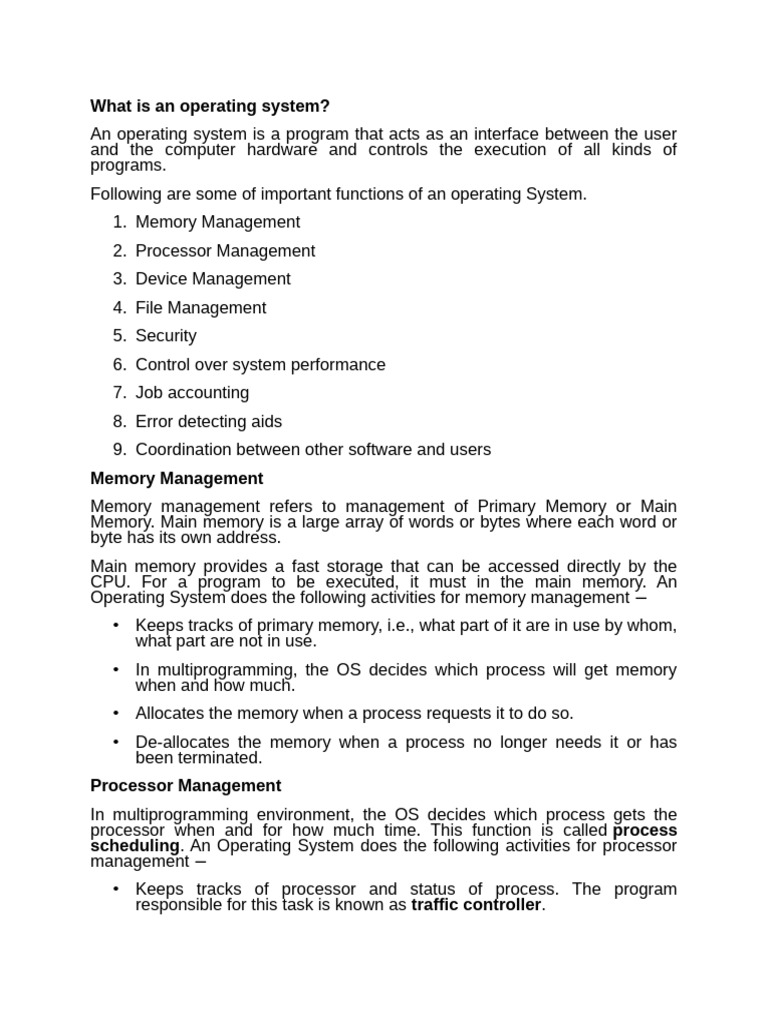 Chapter 4 - Operating Systems | PDF | Operating System | Process (Computing)