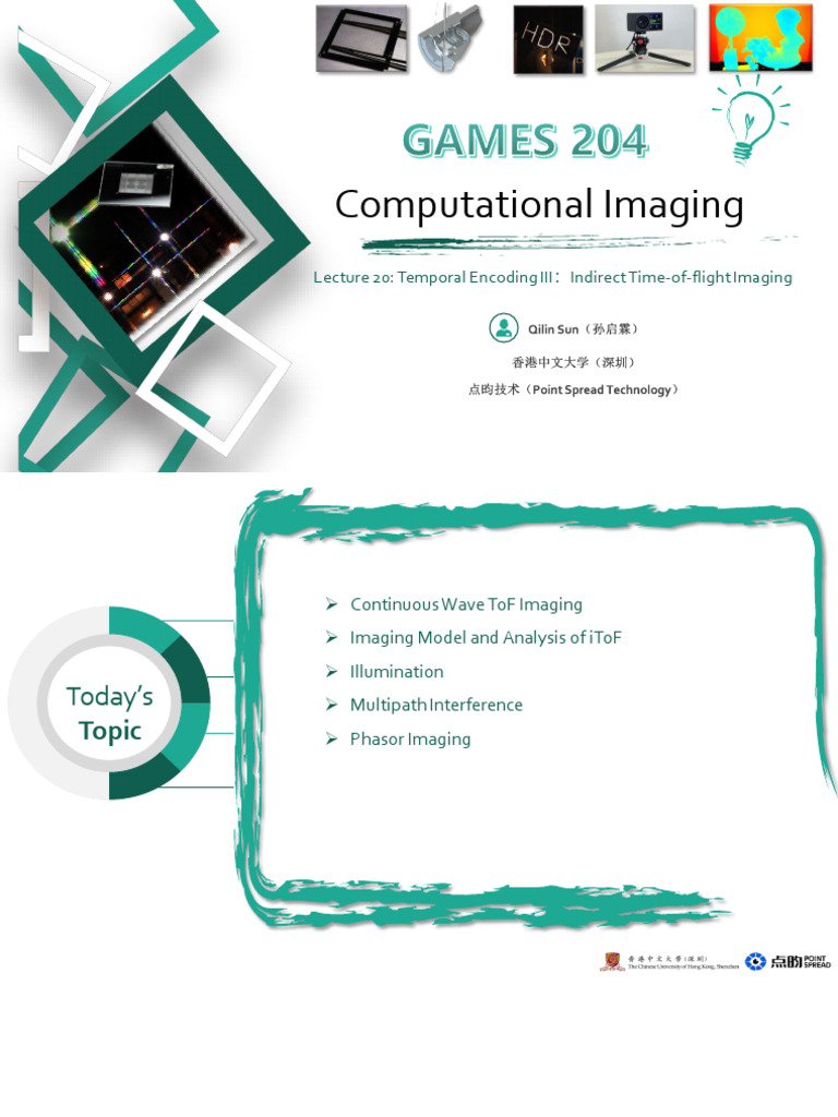 Lecture20 - Temporal Encoding III - Indirect Time of Flight Imaging ...