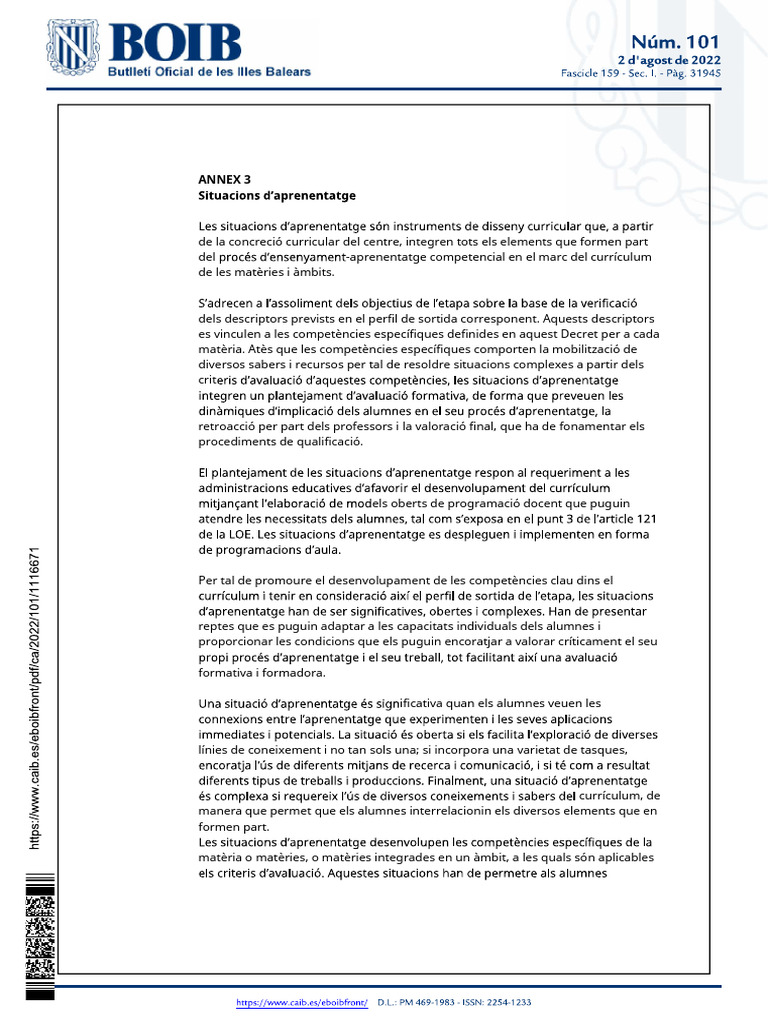 BOIB-Annex III | PDF