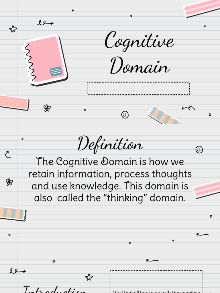 Understanding the Cognitive Domain | PDF | One Direction | Thought