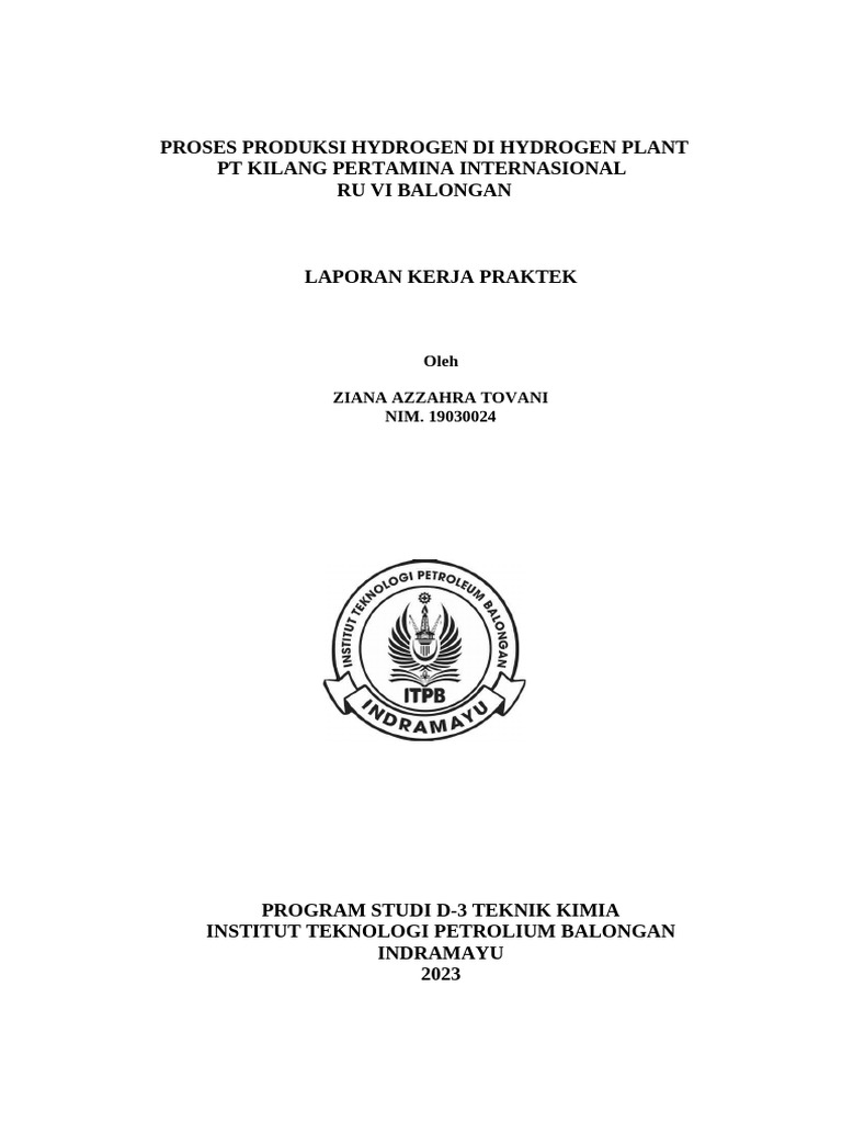 Laporan KP Bab Awal-Bab3 | PDF