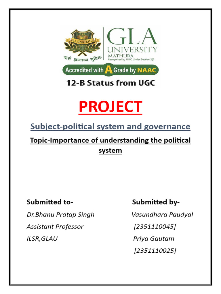 Political Science Project ... | PDF | Governance | Democracy