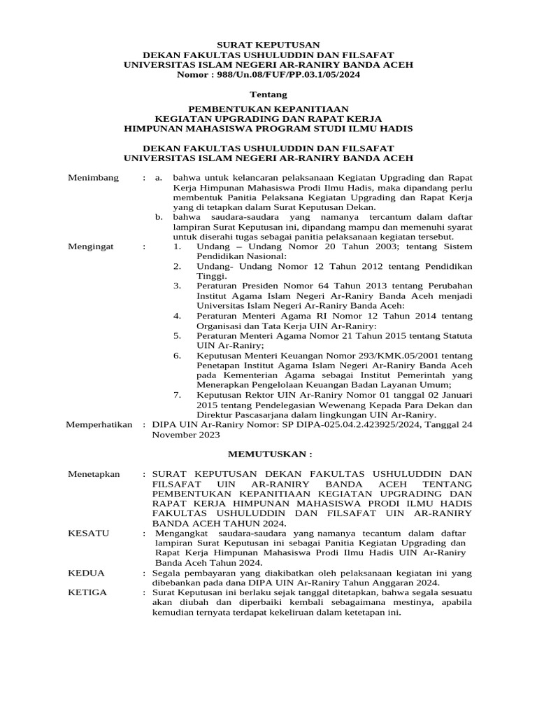 SK Upgrading Dan Raker HMP ILHA Salinan | PDF