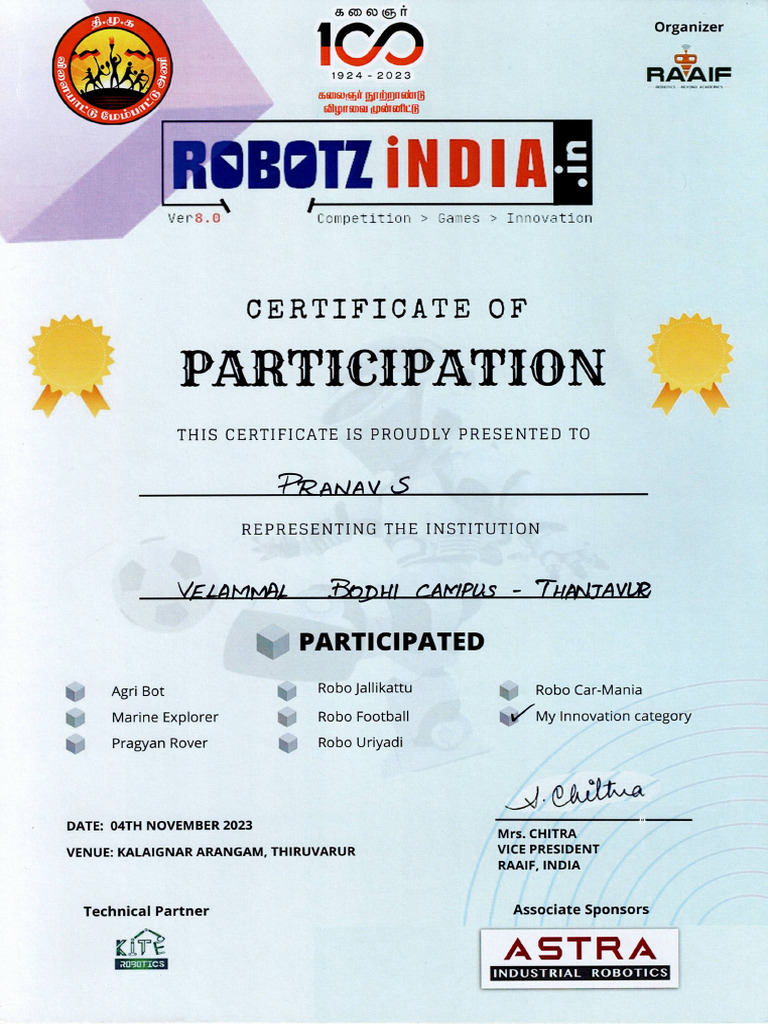 ISRO Certificate Scanned | PDF