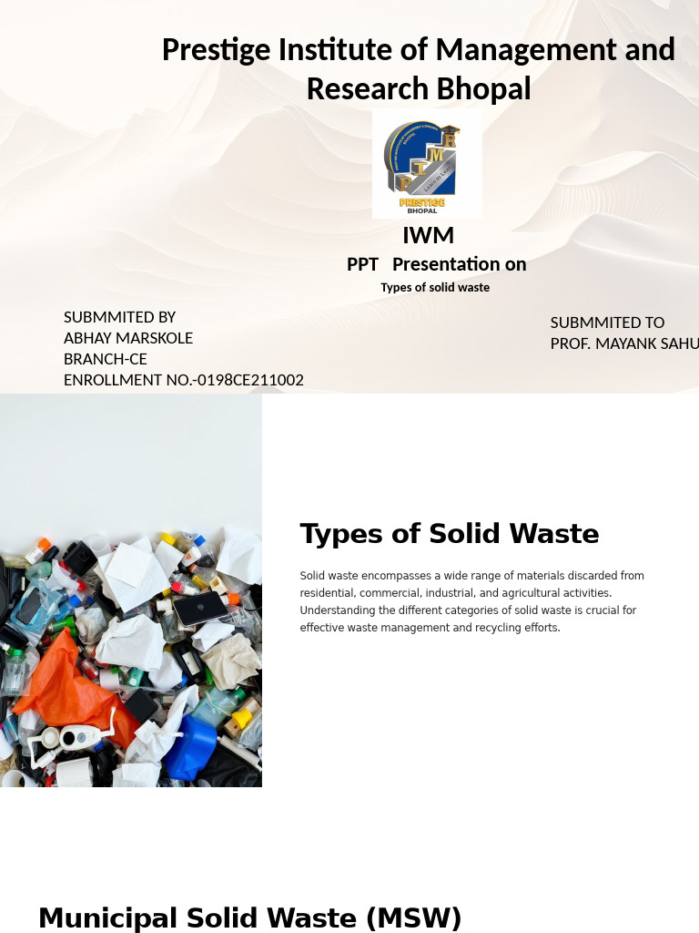 On Integrated Waste Management | PDF | Waste | Waste Management
