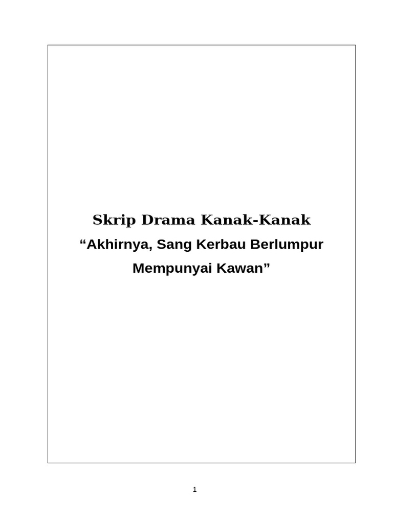 Skrip Drama PDF | PDF
