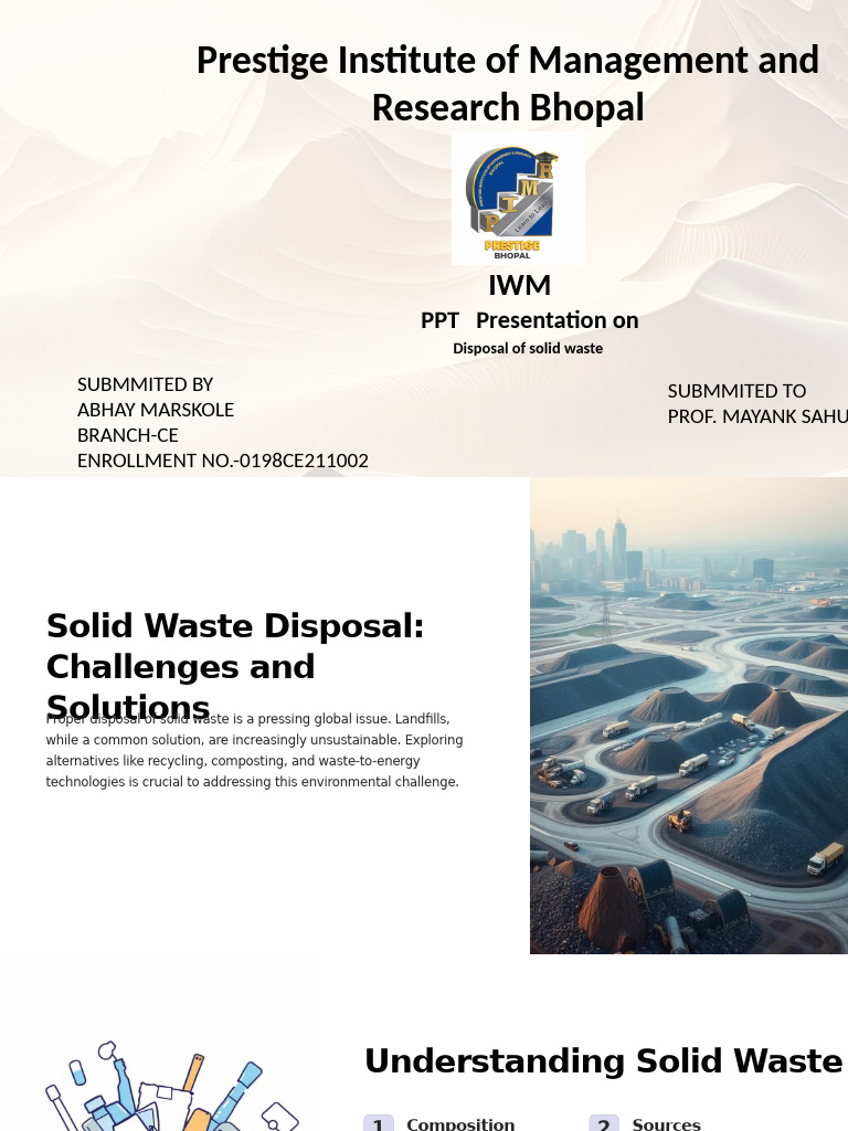 Solid Waste Disposal: Challenges & Solutions | PDF | Waste | Waste ...