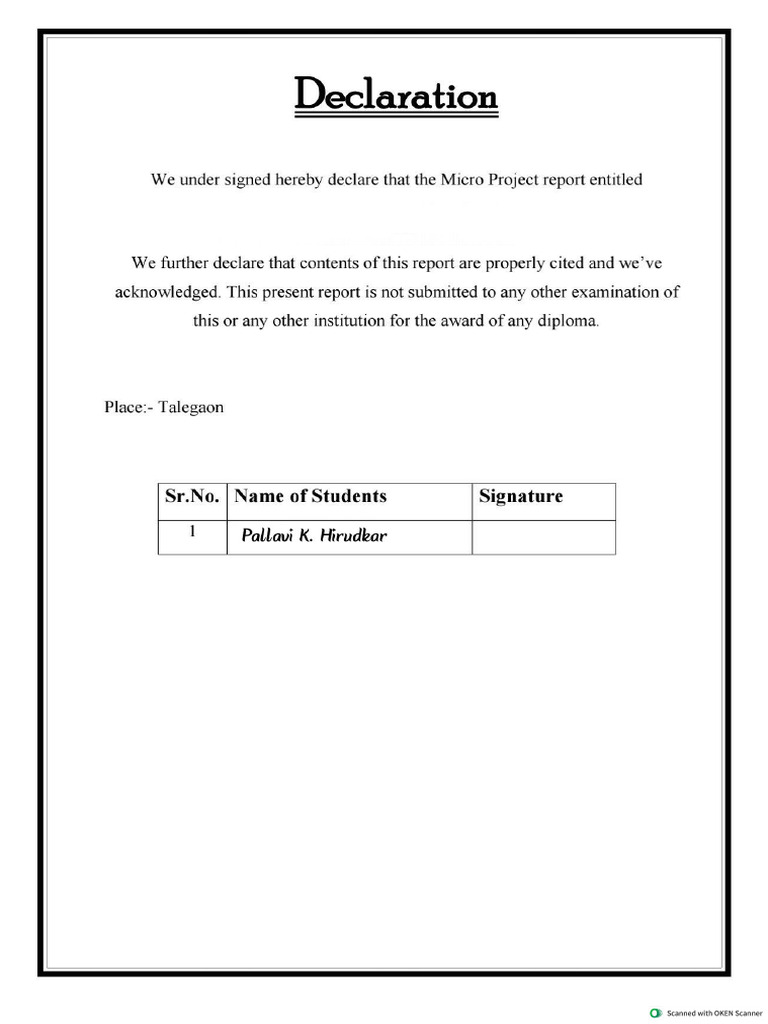 Microproject Pages | PDF