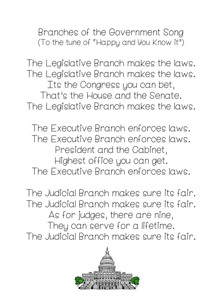 Branches of Government Song | PDF | Law