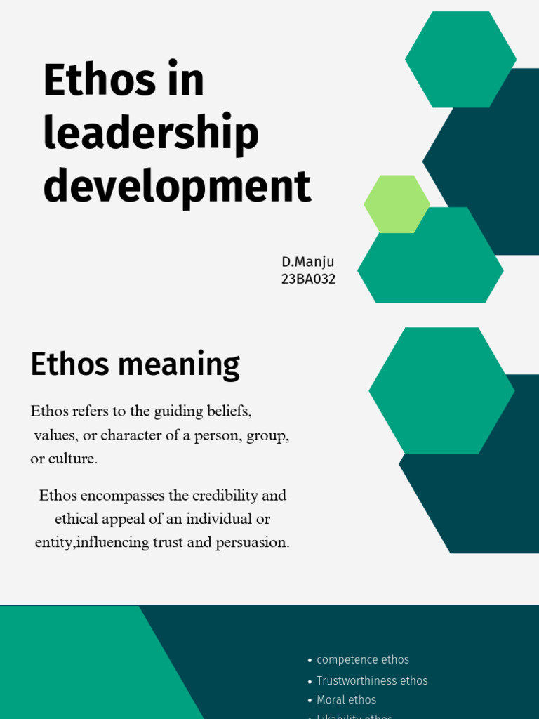 Ethos Leadership Development | PDF | Credibility | Leadership