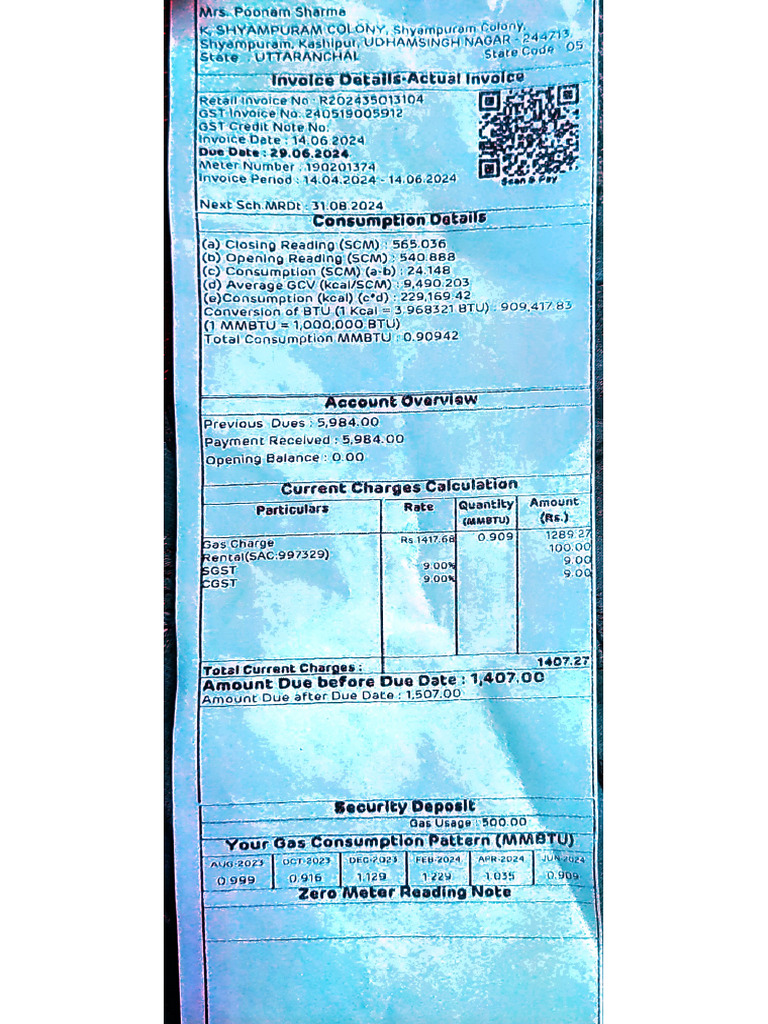 Elec bill sample | PDF