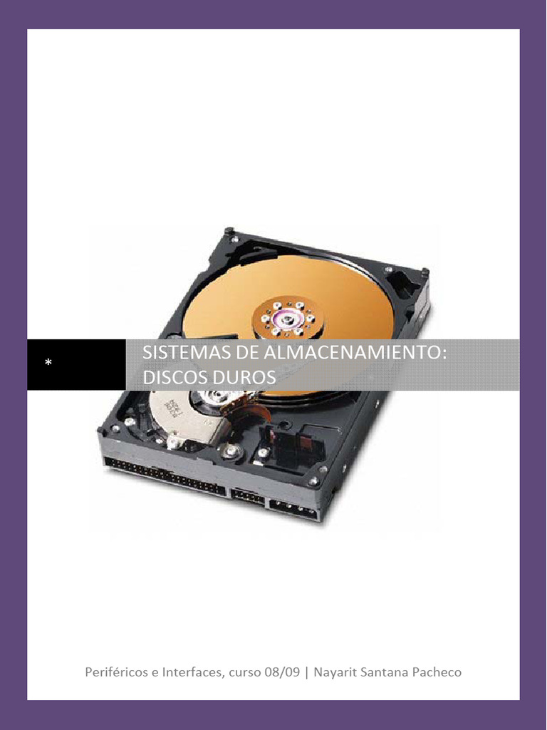 Componentes y Funcionamiento de Discos Duros | PDF | Disco duro ...