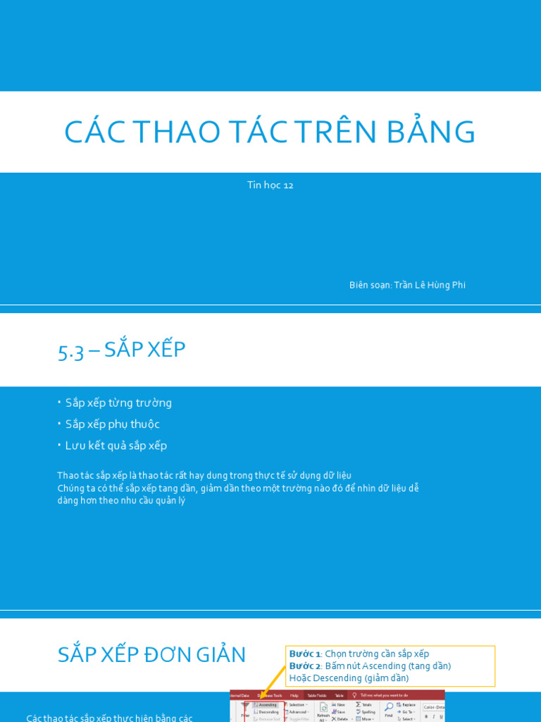 BaiGiang 5.3 SapXep | PDF